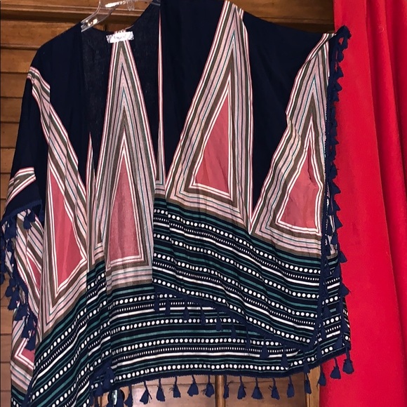 Janice | Jackets & Coats | Janice Wrap Triangle Design With Fringe ...